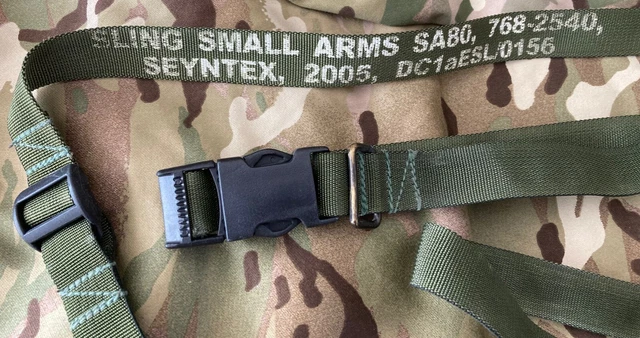 BRITISH ARMY RIFLE Sling SA80 Green 2005 Genuine Issue £4.95 - PicClick UK