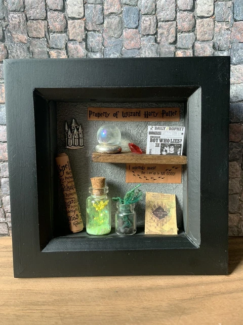 HARRY POTTER THEMED 3D Picture With Marauder’s Map. Very Small & Very ...