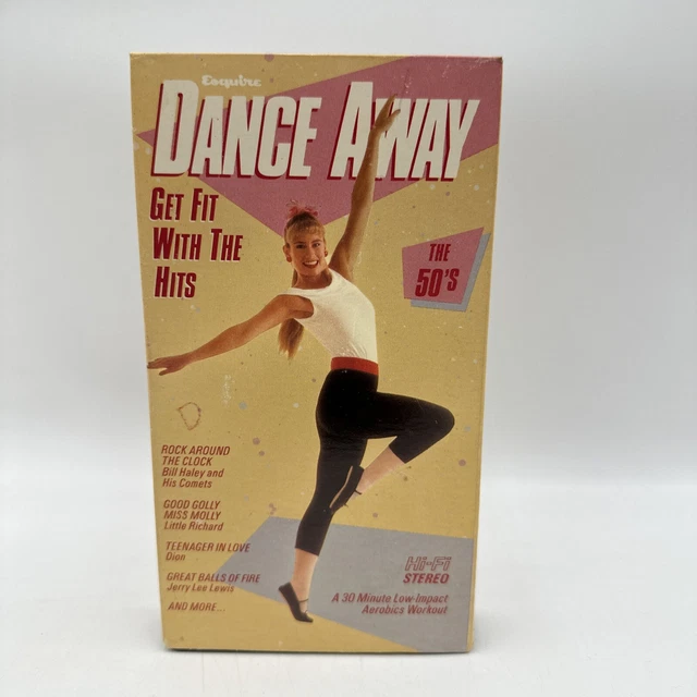 DANCE AWAY VHS Video Exercise By Dancing 50's Rock Low Impace Aerobics ...