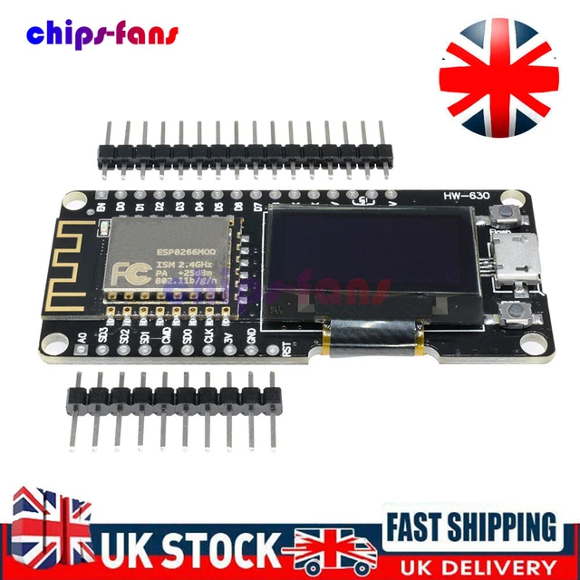 Oled Nodemcu Wemos Wifi Esp8266 Esp 12f Cp2102 Micro Usb Development Board Uk £899 Picclick Uk