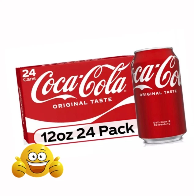 COCA-COLA CLASSIC SODA Pop, 12 fl oz Cans, 24 Pack £119.95 - PicClick UK