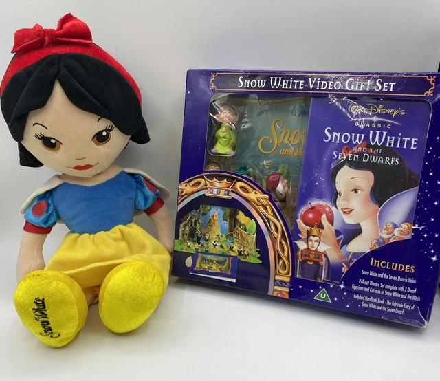 SNOW WHITE AND The Seven Dwarfs Vhs Gift Set 2001 Figurines Theatre ...