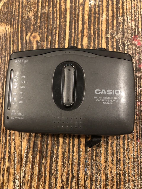 VINTAGE CASIO WALKMAN AS-201R Stereo Radio Cassette Player AM/FM £0.99 ...