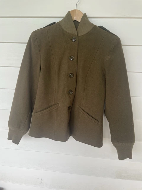 WW2 M1943 WOMEN’S Army Corps Wool Liner Jacket Size 12R-exc Shape With ...