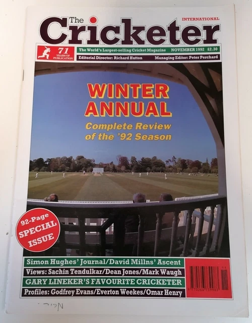MAGAZINE - VINTAGE Sports The Cricketer International Cricket Magazine ...