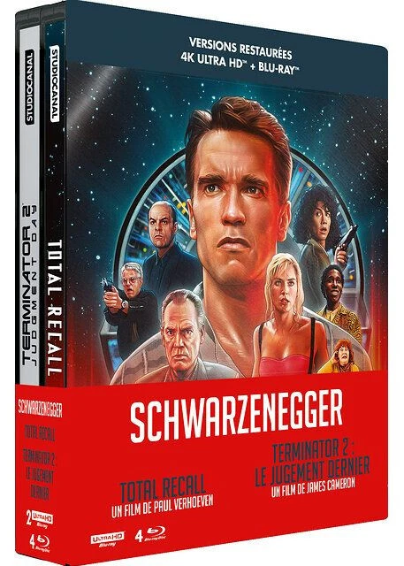 TOTAL RECALL + Terminator 2 [4K Ultra HD + Blu-Ray-Édition boîtier ...