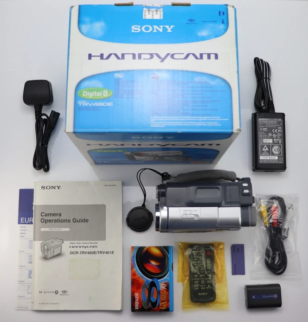 CÁMARA DIGITAL SONY Handycam Dcr-Trv460E 8/Hi8/8Mm Video Analógico-8 Cinta EUR 268,53 - PicClick ES