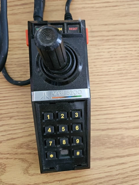 ATARI 5200 CONTROLLER Vintage Joystick Original Retro Keypad Control ...