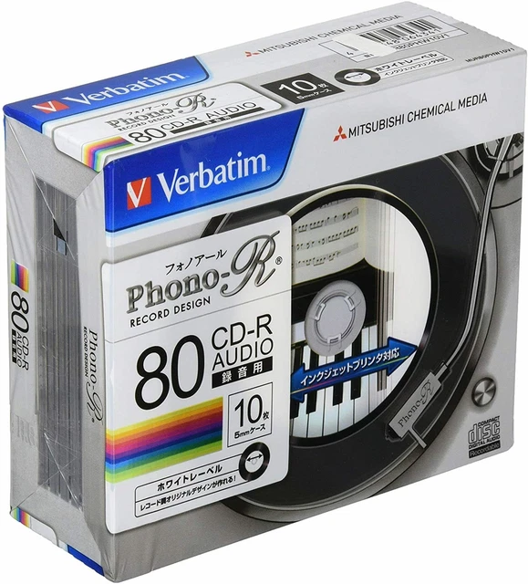 VERBATIM VERBATAM MUSIC CD-R 80 min. 10 pcs Record label inkjet ...