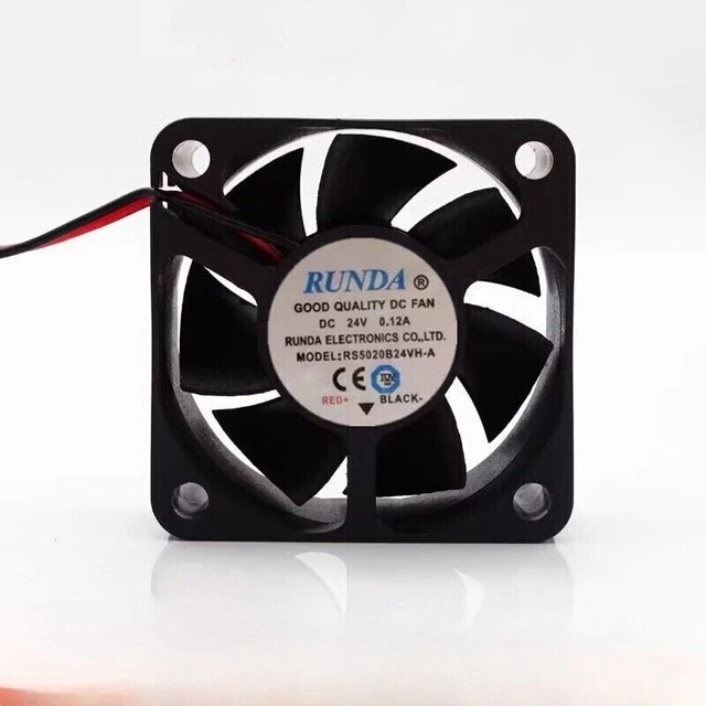 RUNDA RS5020B24VH-A DC24V 0.12A 5020 2-Wire Inverter Cooling Fan £16.00 ...