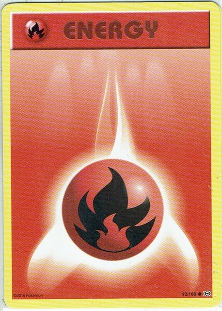 POKEMON MAPPA TCG XY Evolution No. 92/108 Fuoco Energy Inglese EUR 1,00 ...