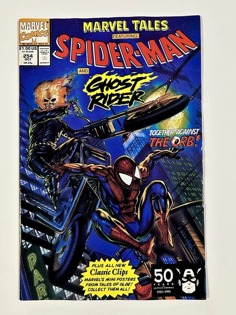 MARVEL TALES #254 Spider-Man Ghost Rider Marvel Comics 1991 $7.19 ...