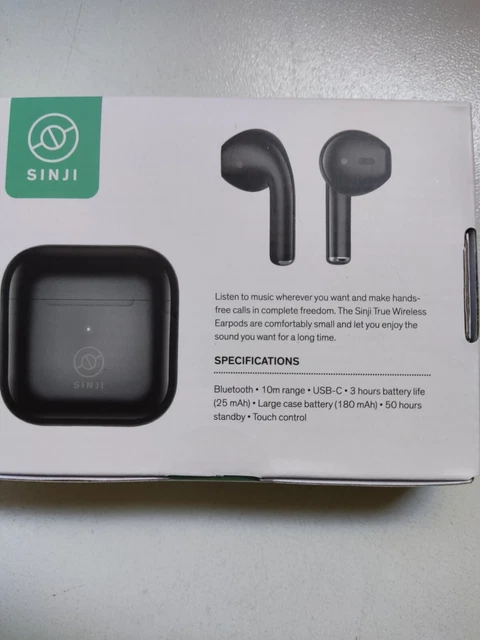 SINJI TWS OHRHÖRER Earpods Earbuds - Bluetooth & USB-C EUR 20,00 ...