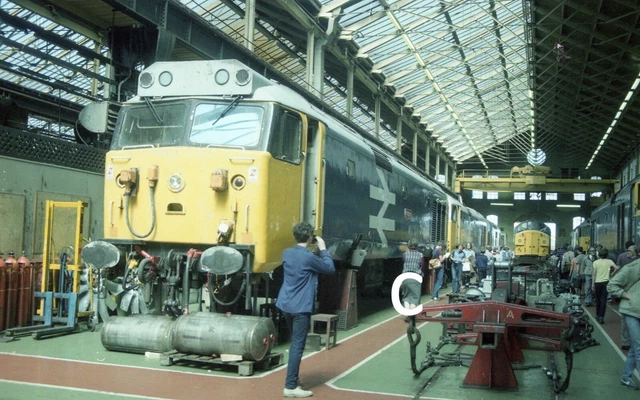 35MM NEGATIVE BRITISH Railway Br Diesel - Scene At Doncaster Works 1984 ...