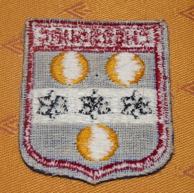 ANCIEN ÉCUSSON À coudre feutre brodé blason de Cherbourg neuf Vintage patch EUR 5,00 - PicClick DE