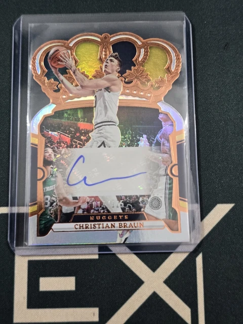 2023-24 CROWN ROYALE CHRISTIAN BRAUN Auto /125 #CA-CHR NUGGETS EUR 0,61 ...