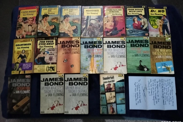 IAN FLEMING'S JAMES Bond novels Complete set of Pan First Editions and ...