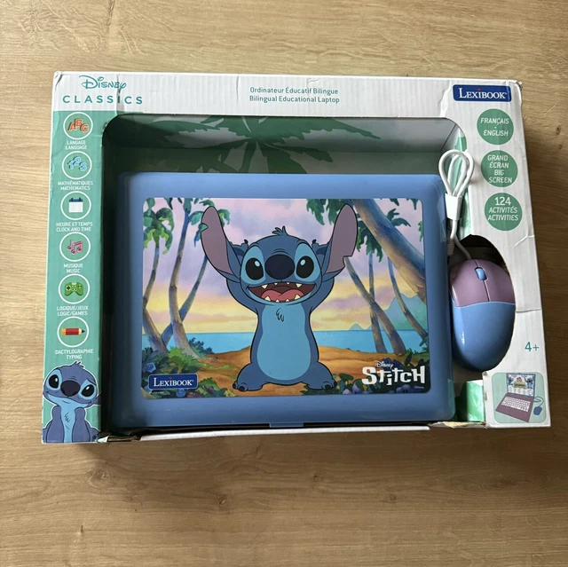 LEXIBOOK DISNEY LILO And Stitch Bilingual Educational Laptop £25.00 ...