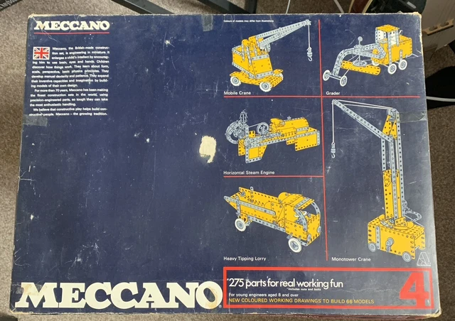 TWO MECCANO SET 4’s from late 60’s and 70’s. Original Boxes ...