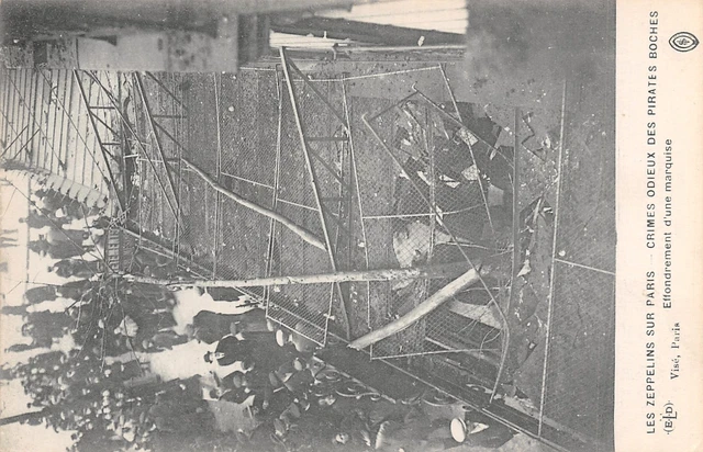 75-PARIS LES ZEPPELINS Crimes Odieux Des Pirates Boches-N T5100-C/0147 ...