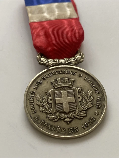 ANCIENNE MEDAILLE SOCIÉTÉ Des Sauveteurs De TOULON fondée en 1882 Non Attribuée EUR 36,00 ...