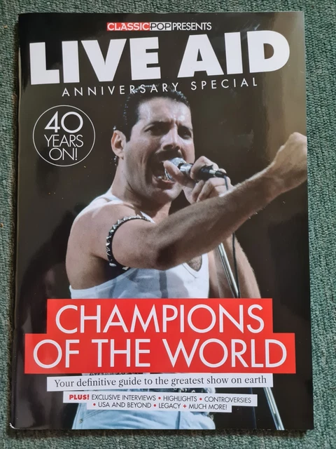 LIVE AID MAGAZINE Anniversary Special 40 Years On! 60 pages Larger than ...