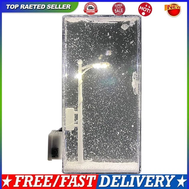 SNOWY LAMP SNOW Scenery Night Light Realistic DIY Snowflake Lamp for ...