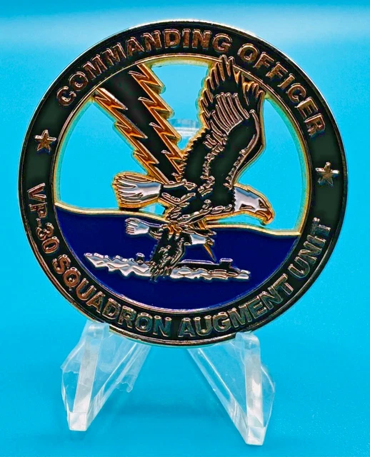 USN COMMANDING OFFICER CDR Simms VP-30 Squadron Augment Unit Challenge ...
