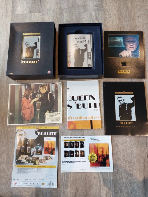 RARE BULLITT STEVE McQueen Deluxe Special Ed DVD Box Set Inc Poster ...