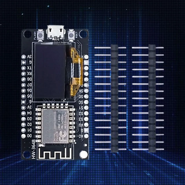 ESP8266 DEV BOARD with CH340G Serial Port OLED & WiFi тσ ^е Module ,χ ...