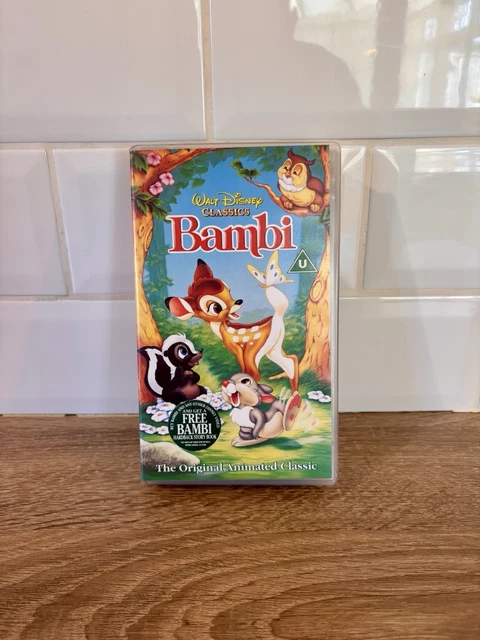 BAMBI WALT DISNEY Classics PAL VHS Video Tape Cassette Cert U £5.00 ...