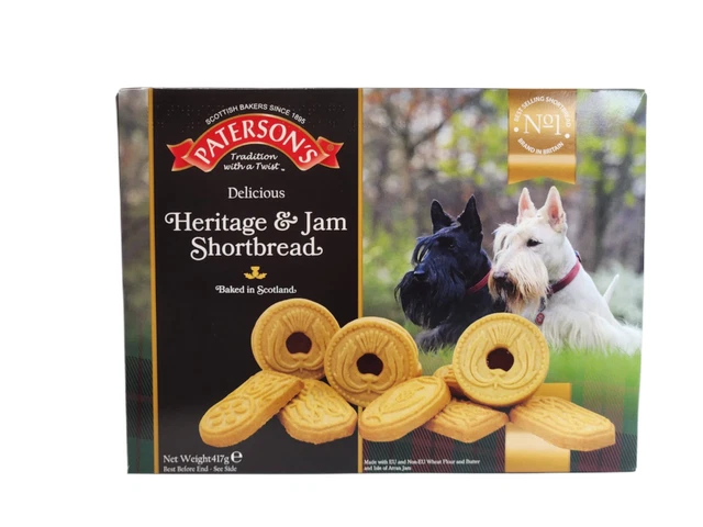 HERITAGE & JAM Shortbread Selection Box 417g Delicious Cookie Xmas ...