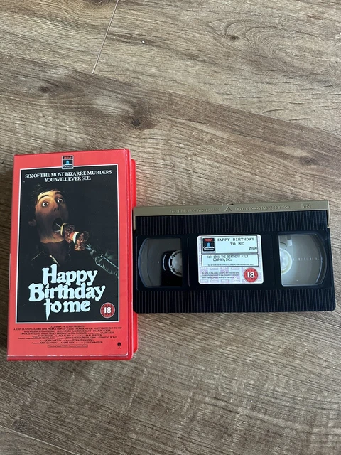 RARE HAPPY BIRTHDAY To Me VHS Excellent Condition Director J Lee ...
