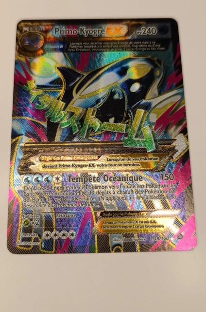 PRIMO-KYOGRE EX 149/160 XY First Shock Pokemon Card Ultra Rare Full Art ...