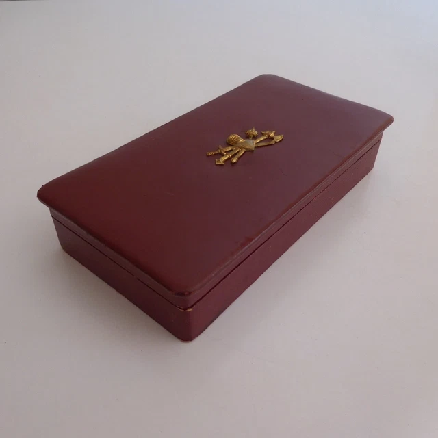 BOITE COFFRET SEITA cigare tabac cigarette armoirie métal doré France ...