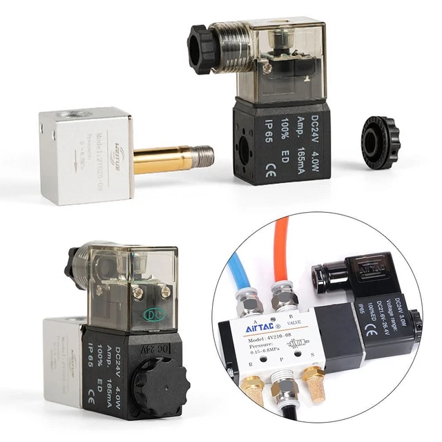 PNEUMATIC AIR SOLENOID Valve Valve Coil Closed Pneumatic Air Valve ...