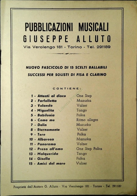 15 BRANI PER Fisa E Clarino- Spartito-Sheet Music EUR 7,50 - PicClick IT