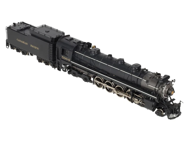 SCALE MODELS 2-10-4 HO Brass Canadian Pacific Steam Locomotive w/Tender ...