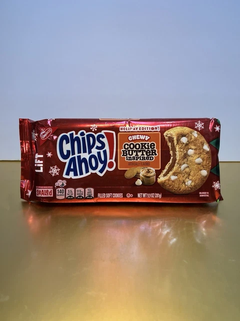 🔵 NEW CHIPS AHOY! Chewy COOKIE BUTTER White Chocolate Creme Cookies 9 ...