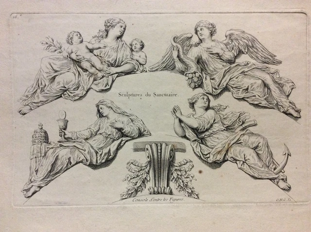 HOTEL ROYAL DES Invalides 1736 Charles-Nicolas Cochin Holzdose XVIII ...