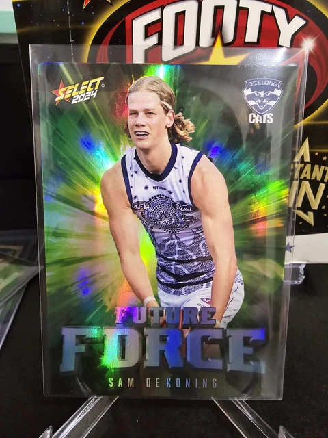 2024 AFL SELECT Footy Stars Sam De Koning Future Force Green #117/195 ...