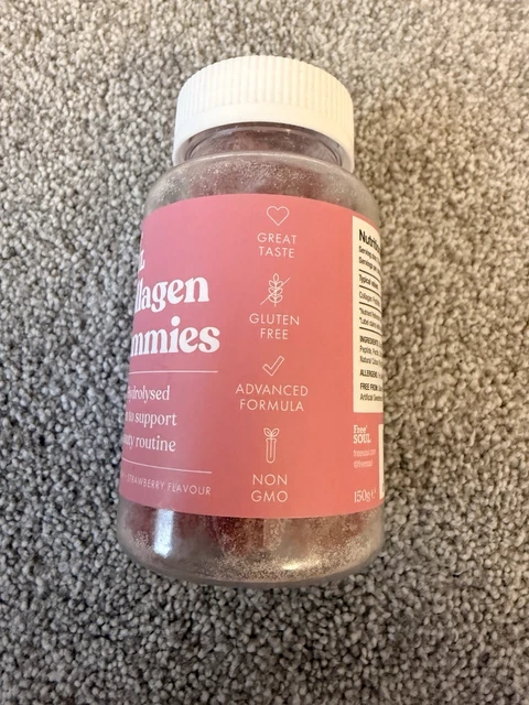 FREE SOUL COLLAGEN Gummies Type I Hydrolysed Collagen 60 Gummies New ...