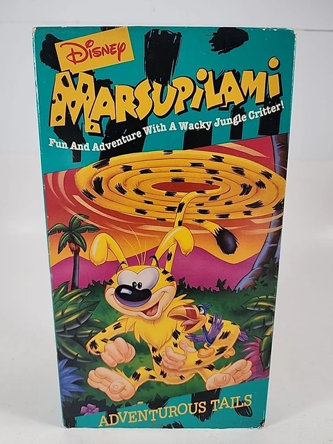 DISNEY MARSUPILAMI ADVENTUROUS Tails VHS Tape Classic Rare Cartoon ...