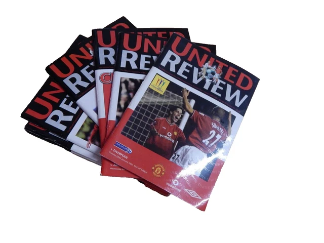 MANCHESTER UNITED OFFICIAL Programmes United Review £5.99 - PicClick UK