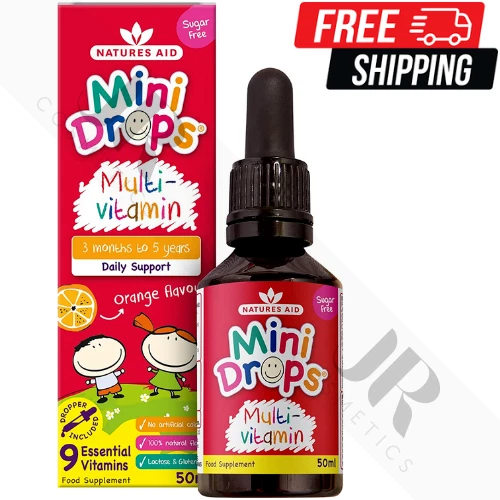 NATURES AID MINI Drops Multivitamin | 3 Months to 5 Years | Orange ...