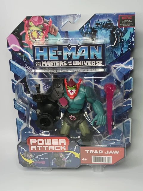 FIGURINE HE-MAN TRAP Jaw power attack MOTU MATTEL MASTERS OF UNIVERSE ...