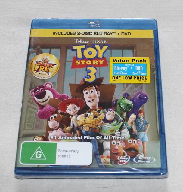DISNEY PIXAR TOY Story 3 (Blu-ray + DVD, 2010, 3 Disc Set) New Sealed ...
