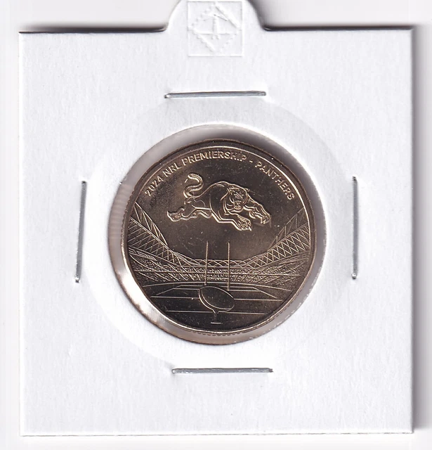 AUSTRALIAN: 2024 $1 Nrl Rugby Penrith Panthers Unc Coin In 2X2 Holder ...