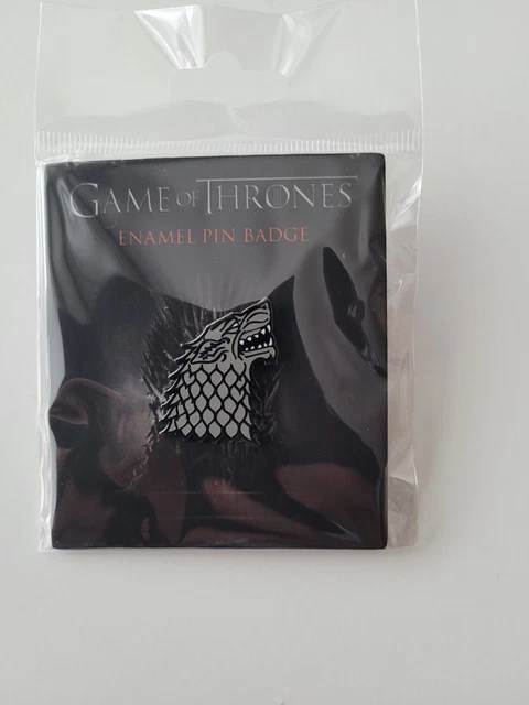 HOUSE STARK BANNER Game Of Thrones Sigil Metal Enamel Pin Badge Wolf ...