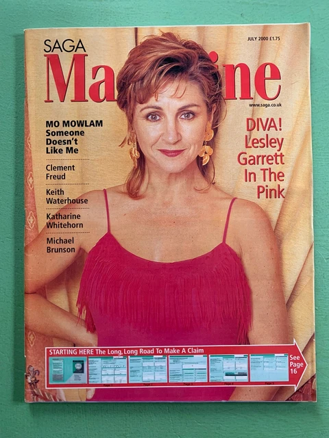 SAGA MAG JULY-2000 LESLEY GARRETT Julie Andrews Kristin Scott Thomas Mo ...